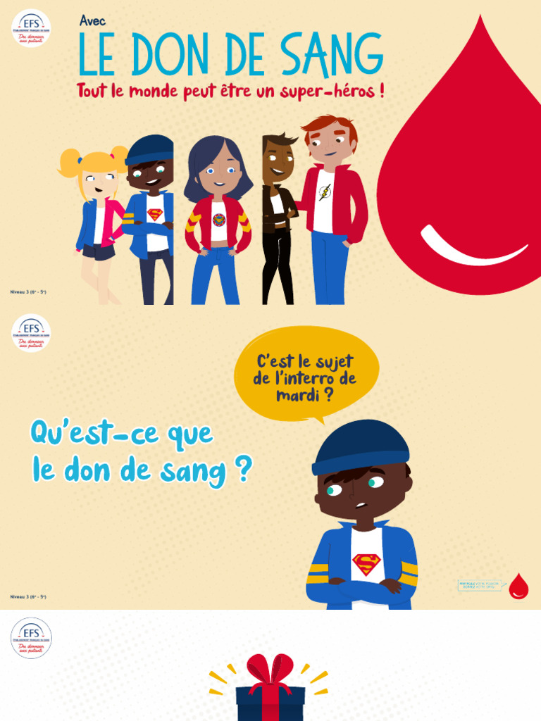 Importance du don de sang en France | PDF | Don de sang | Transfusion ...