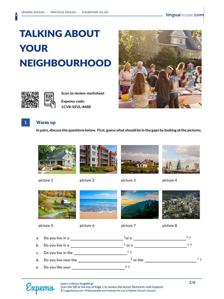 Talking About Your Neighbourhood British English Student | PDF ...