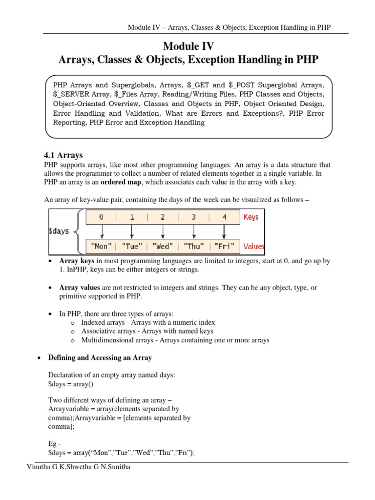 Module 4 18CS63 | PDF | Class (Computer Programming) | Web Server