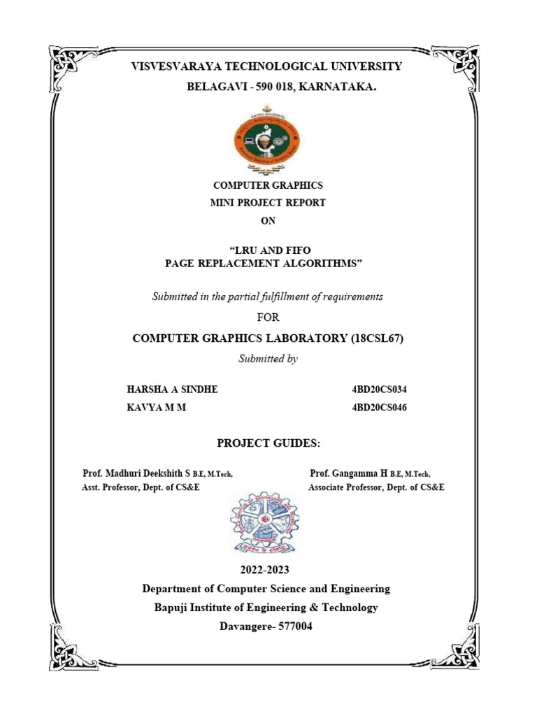 CG Mini Project Updated | Download Free PDF | Computing | Computer Science