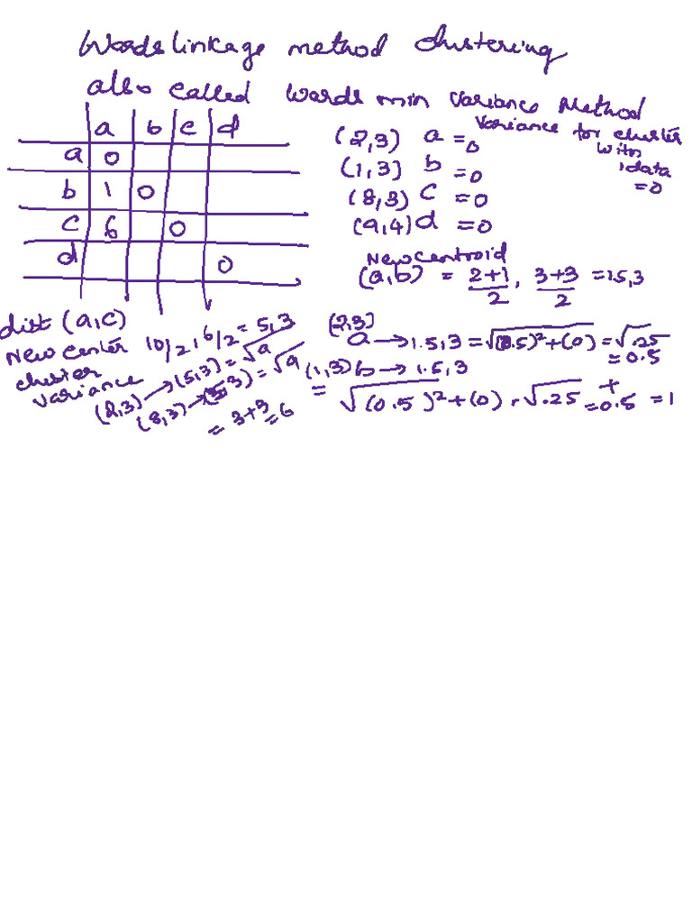 Hierarchial Clustering Wards | PDF
