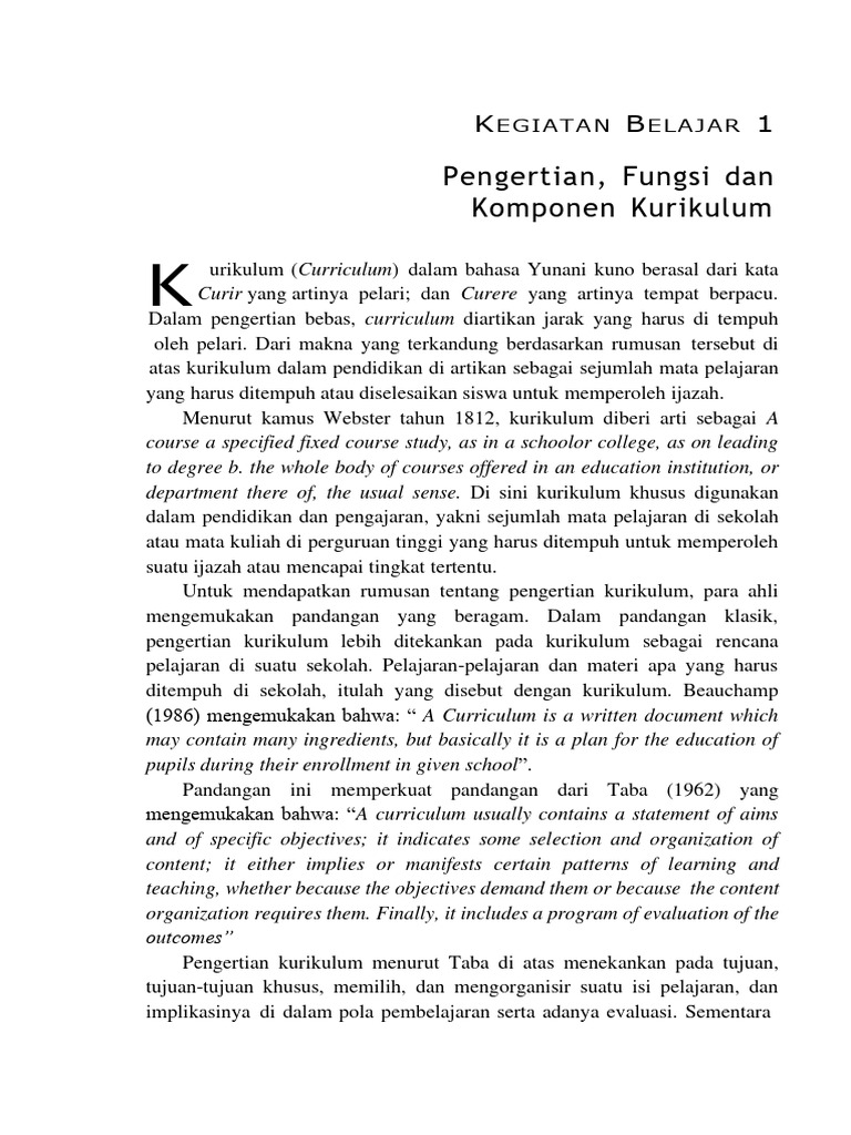 Kegiatan Belajar 1 | PDF