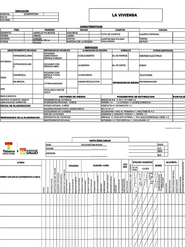 Tarjeta Censal | PDF