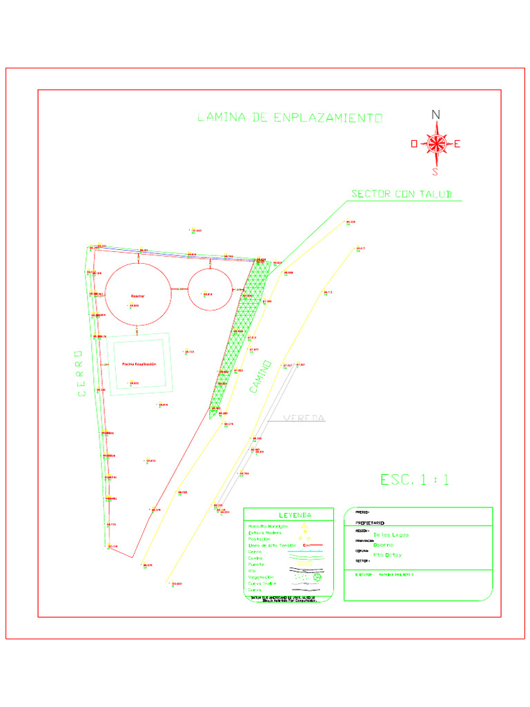 Terreno - Lámina de Emplazamiento Model | PDF