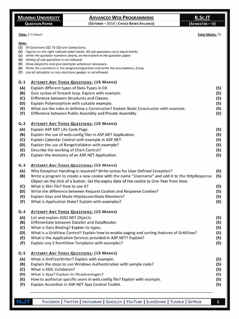 Awp Questionpaper | PDF
