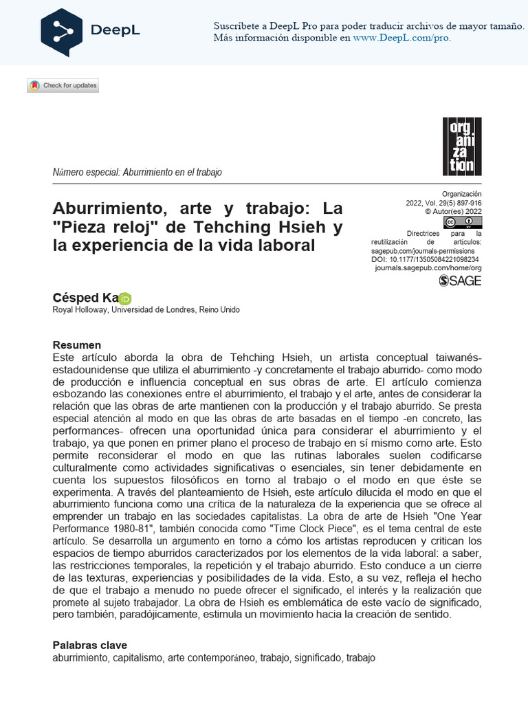 Lawn 2022 Boredom Art and Work Tehching Hsieh S Time Clock Piece and ...