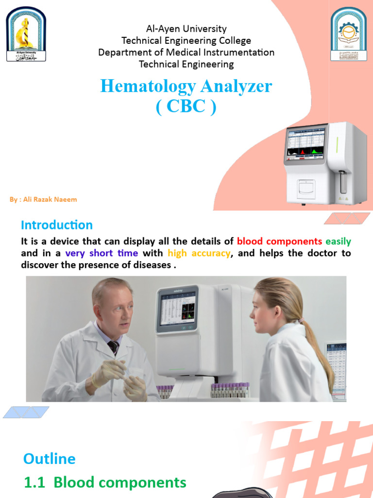 Hematology Analyzer (CBC) | PDF | Blood | Red Blood Cell