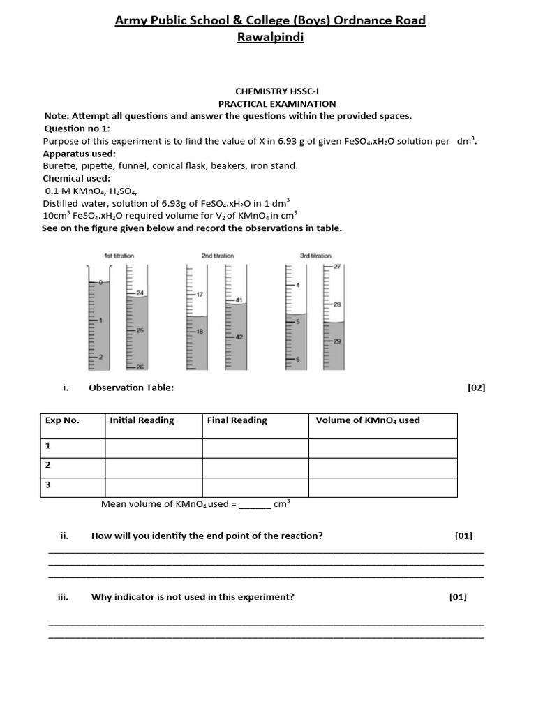 PBA Updated 2024 HSSC | PDF | Titration | Chemistry