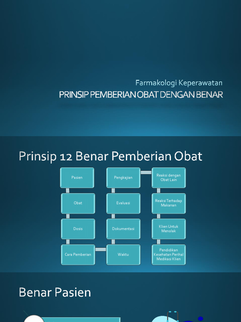 3 Prinsip Pemberian Obat Dengan Benar | PDF