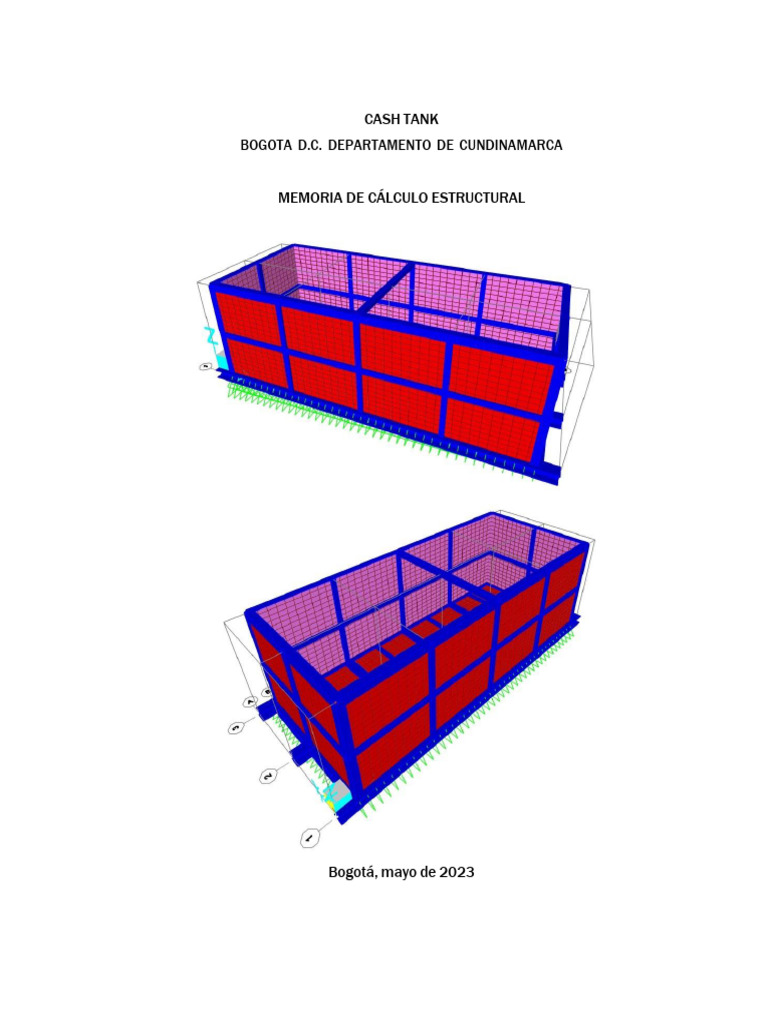 Memoria de Cálculo Estructural Cash Tank | PDF | Pandeo | Doblar