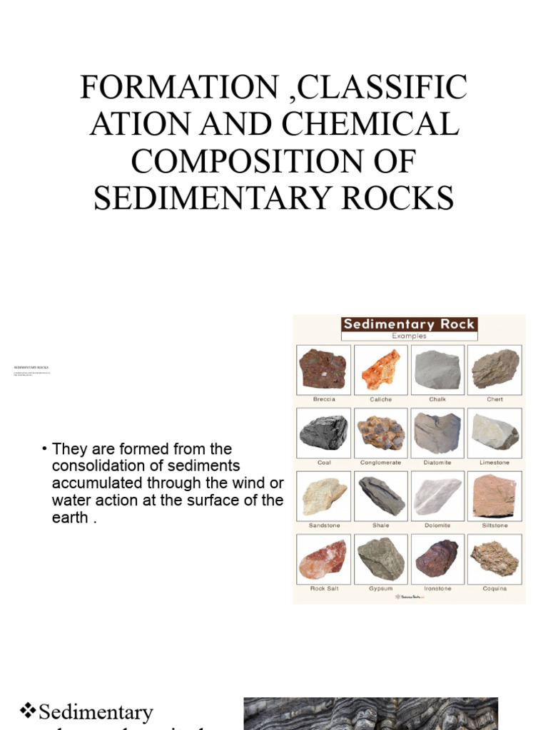 Formation Classification and Chemical Composition of Sedimentary | PDF ...
