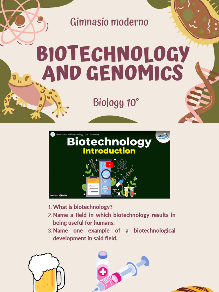 Biotechnology and Genomics 10° | PDF | Genetics | Biotechnology
