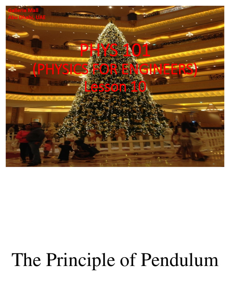 PHYS101 Lesson10 Momentum Part 2 | PDF | Oscillation | Pendulum