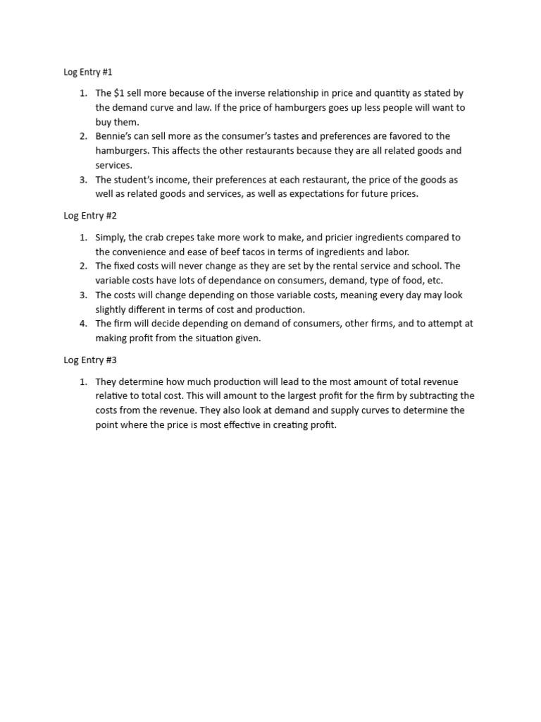 Economics of Food Pricing | PDF