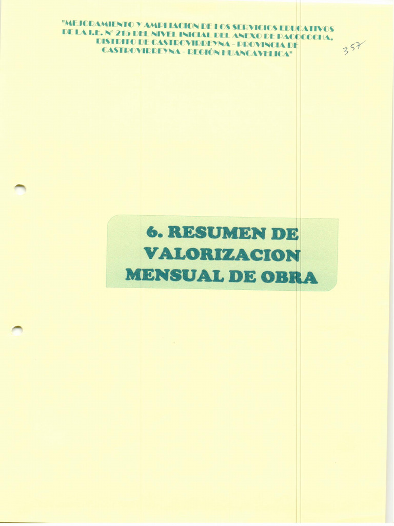 VALORIZACION INFOBRAS PDF