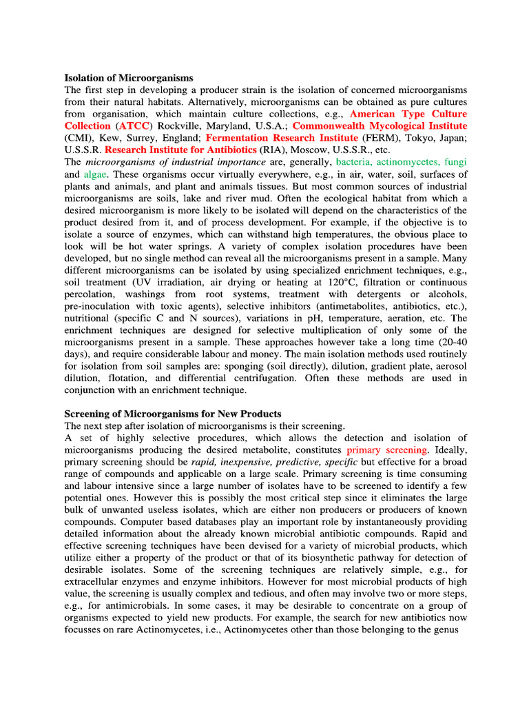 strain improvement and downstream | PDF