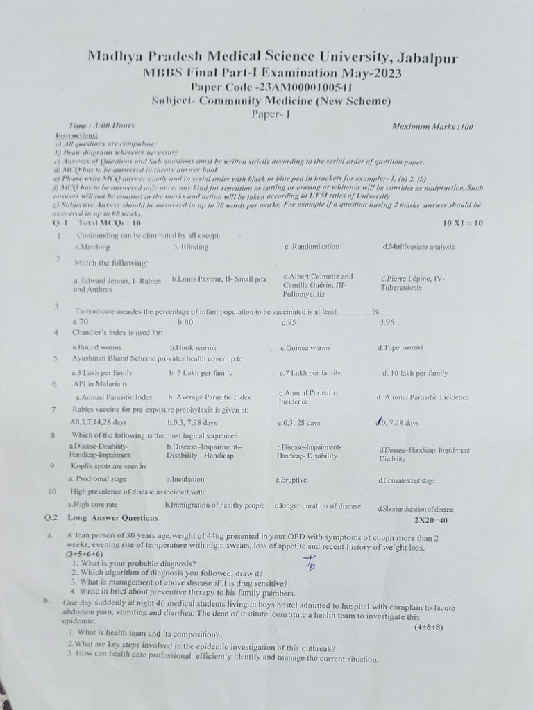Mpmsu 2023 Pre Final Papers Pdf