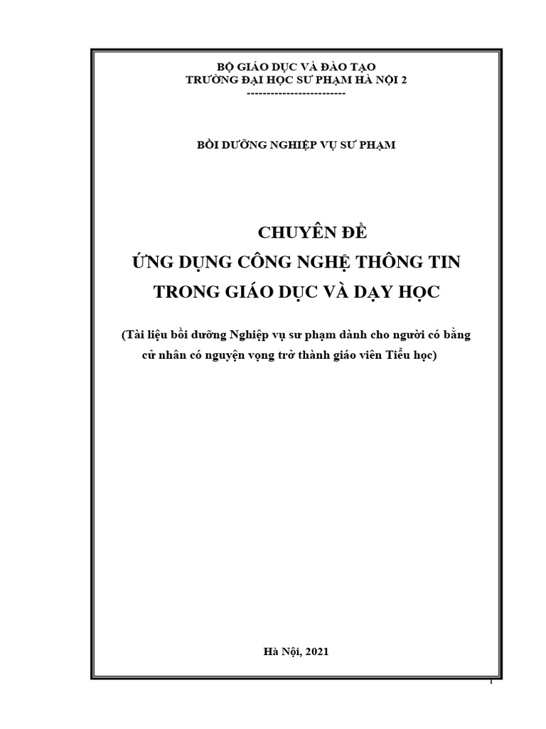 NG D NG CNTT Trong GD&DH | PDF