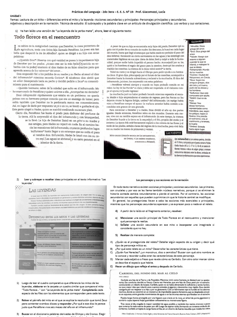 Módulo U.1 PDL 2do 3era | PDF | Narración