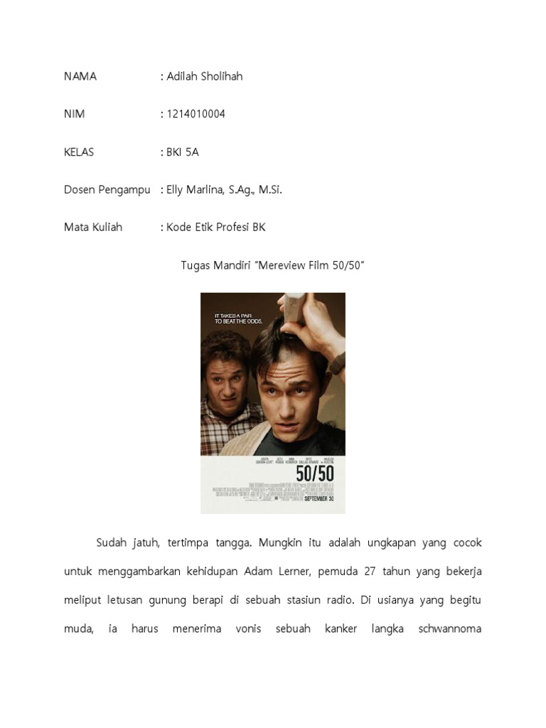 Review Film 50/50: Kisah Adam Lerner | PDF