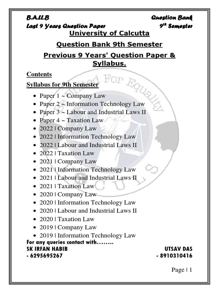 9th Semester Question Bank | PDF | Taxes | Value Added Tax