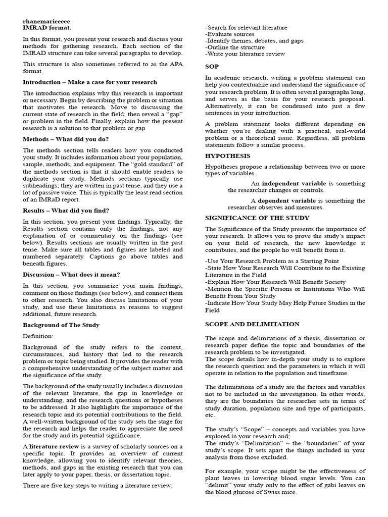 PRESENTATION-FINAL | PDF | Scope (Computer Science) | Methodology