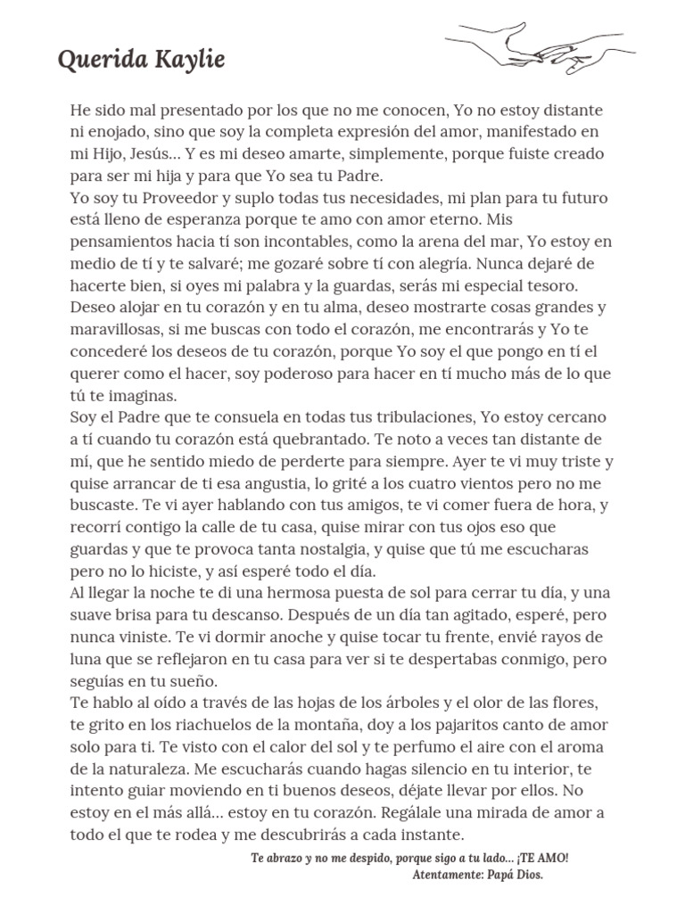Carta para Chicos (216 X 279 MM) | PDF | Amor