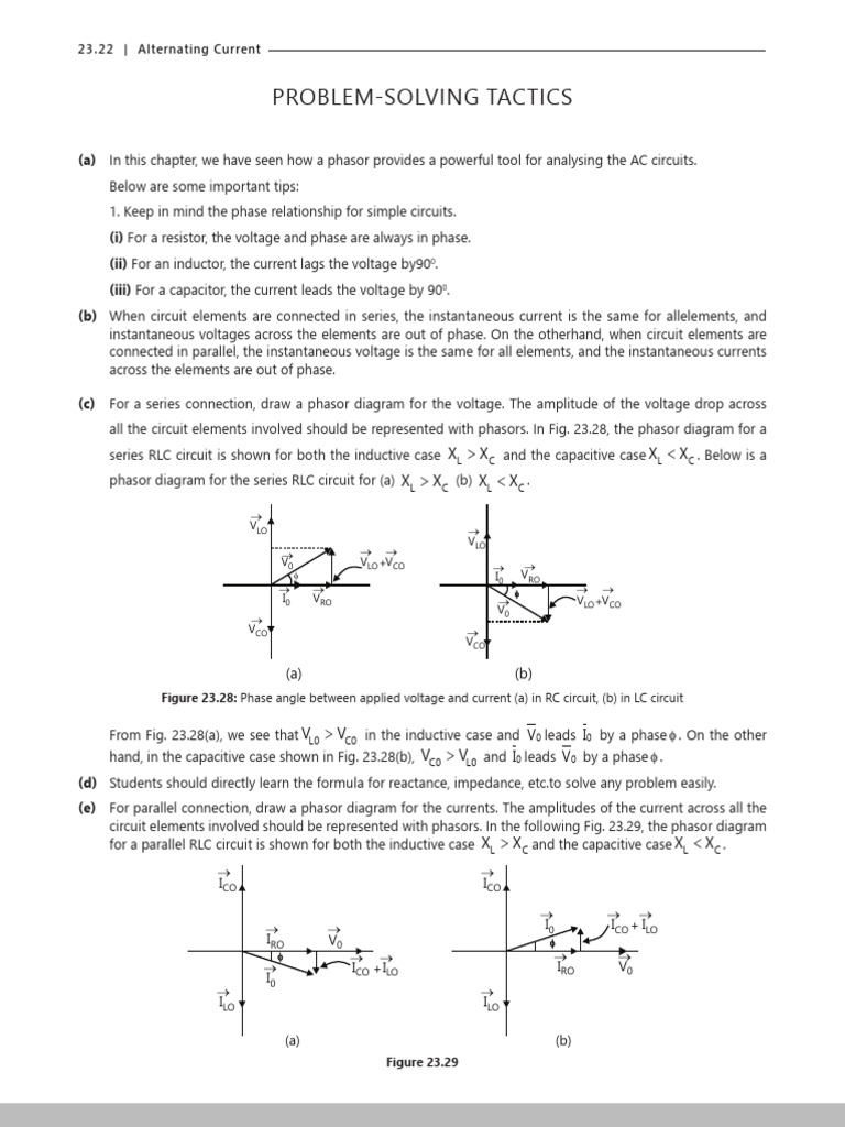 8.Alternating Current Problem Solving Tactics. | PDF | Electrical Network | Electrical Impedance