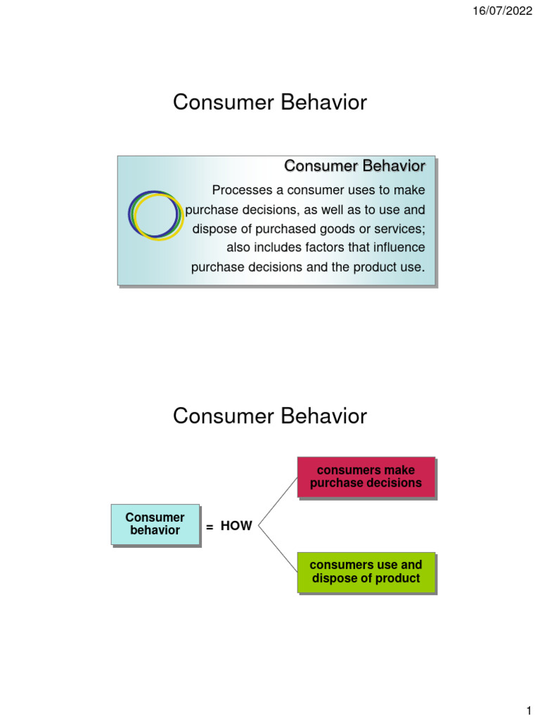 Consumer Behavior Ppt | PDF | Consumer Behaviour | Behavior