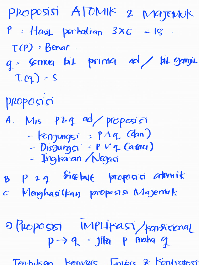Logika Proposisi | PDF