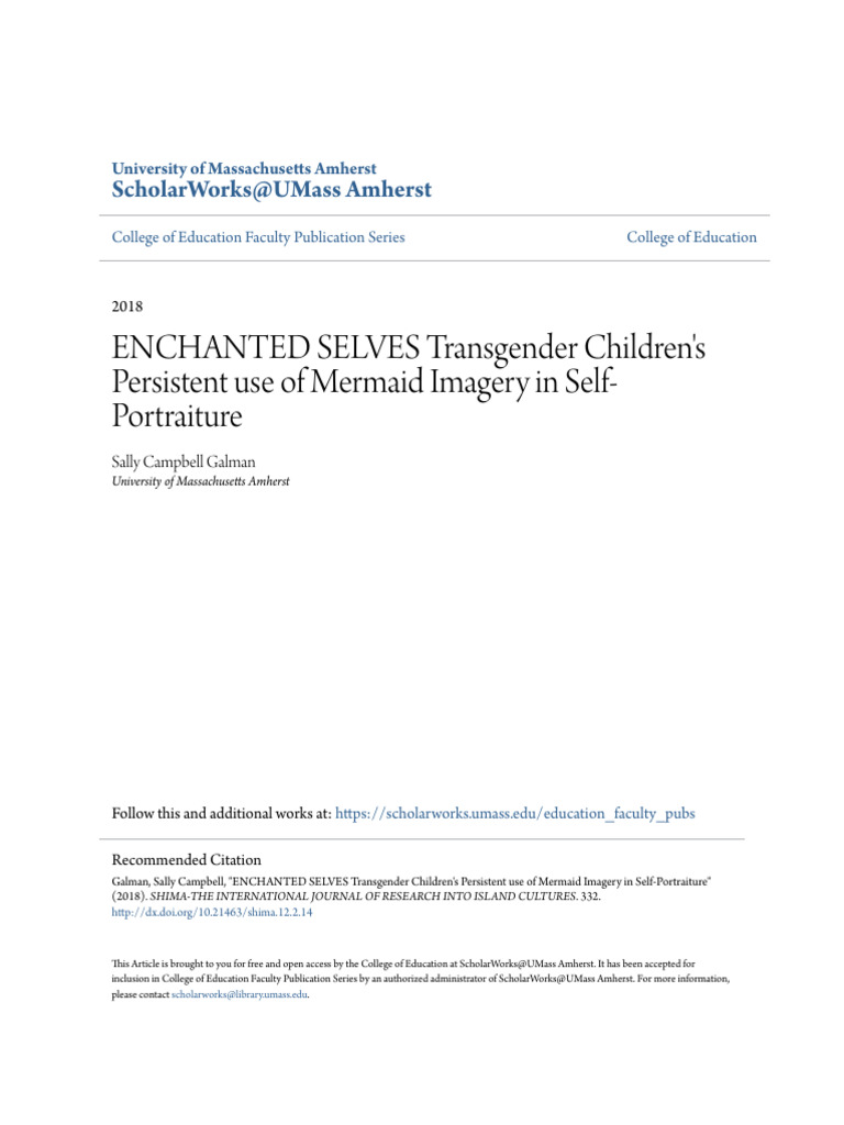 Mermaidology ENCHANTED SELVES Transgender Childrens Persistent Use of ...