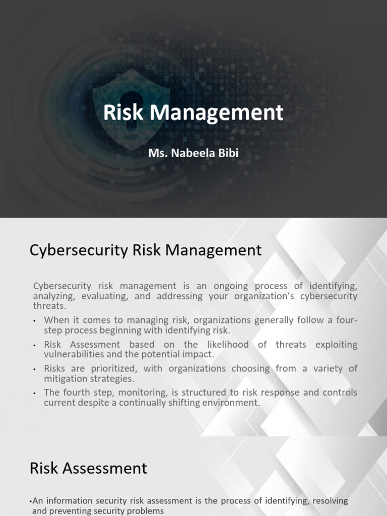 Lec 4 Pdf Vulnerability Computing Risk Management