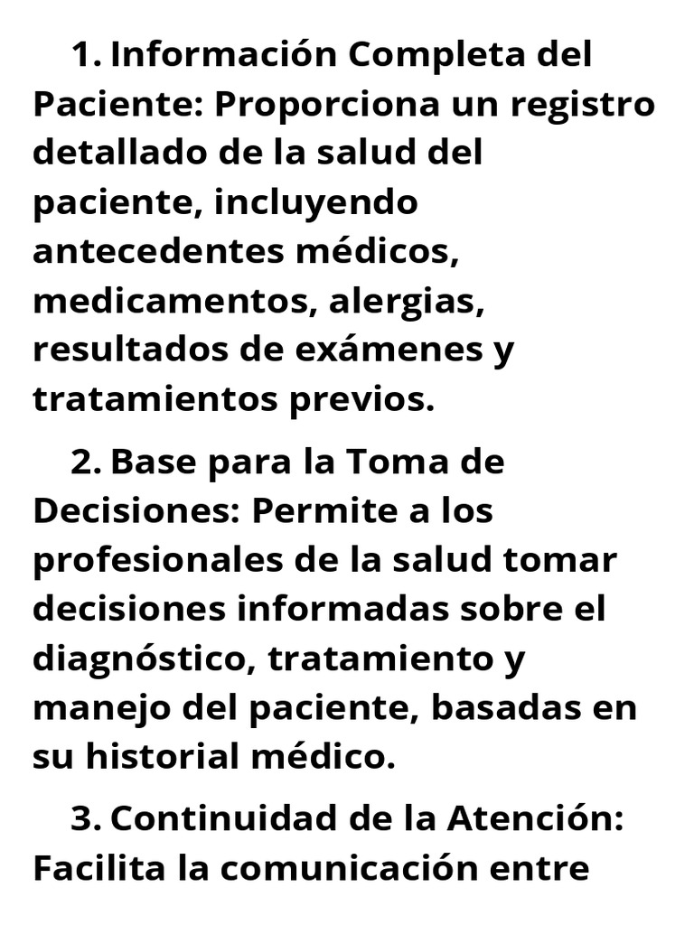 Información Completa Del Paciente Proporciona Un Registro Detallado de ...