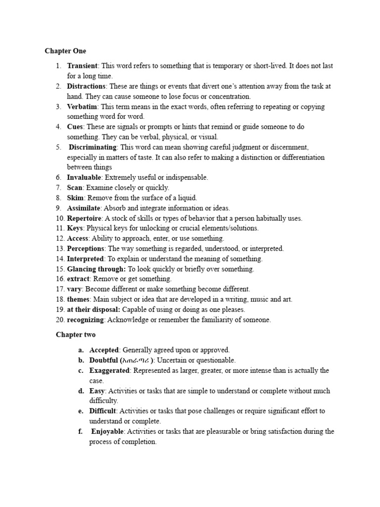 English Vocabulary-1 | PDF