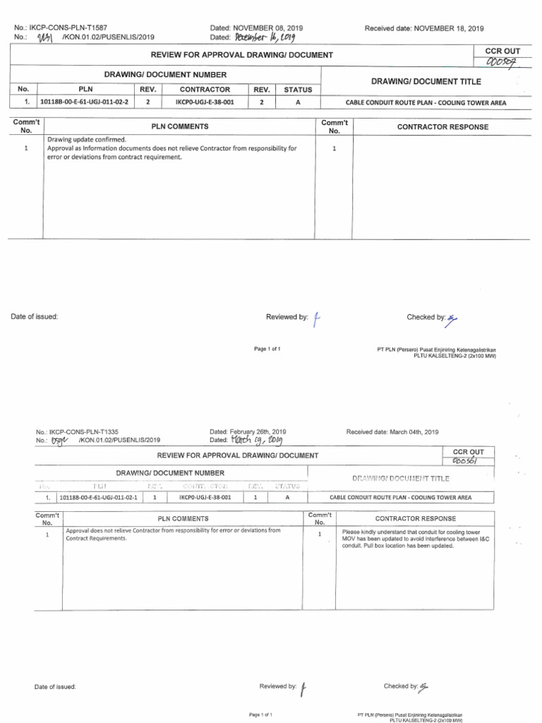 IKCP0-UGJ-E-38-001 REV.2 CABLE CONDUIT ROUTE PLAN-COOLING TOWER AREA ...