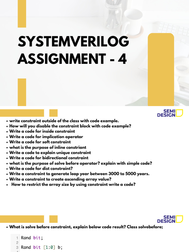 SystemVerilog Mock Test 1698313906 | PDF