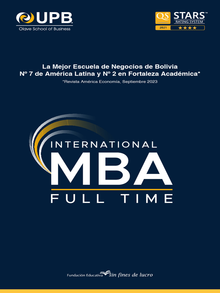 Brochure MBA FT 2024-PAMELA - Compressed | PDF | Máster en ...