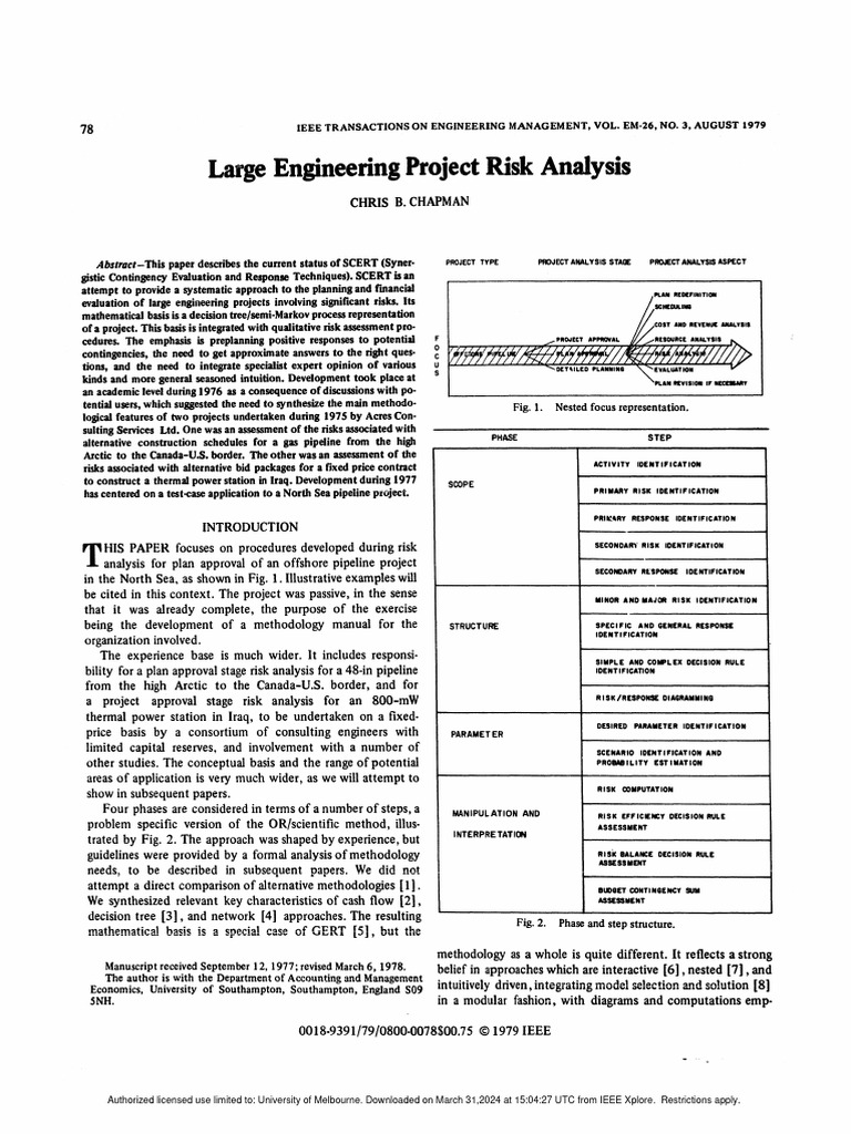 Large Engineering Project Risk Analysis | Download Free PDF | Risk ...