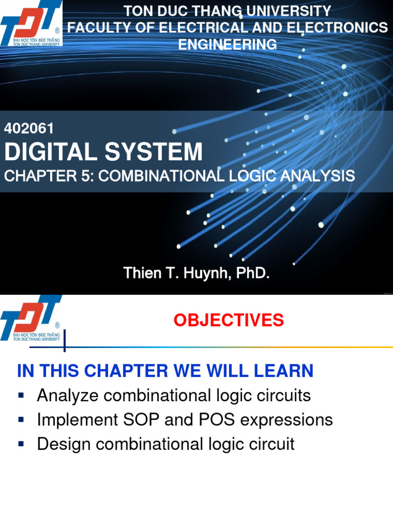 402061 - Digital System Design 1 - Chapter 5 Slide | PDF | Logic Gate | Boolean Algebra