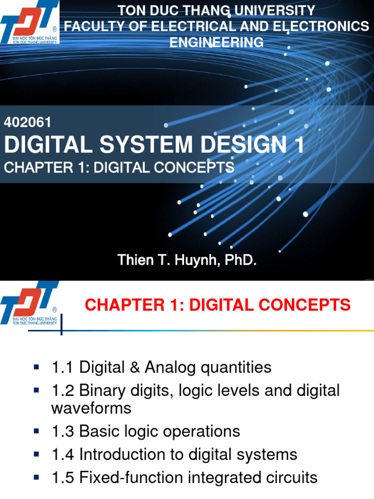 Digital System Design 1 - Chapter 1 Slide | Download Free PDF | Digital ...