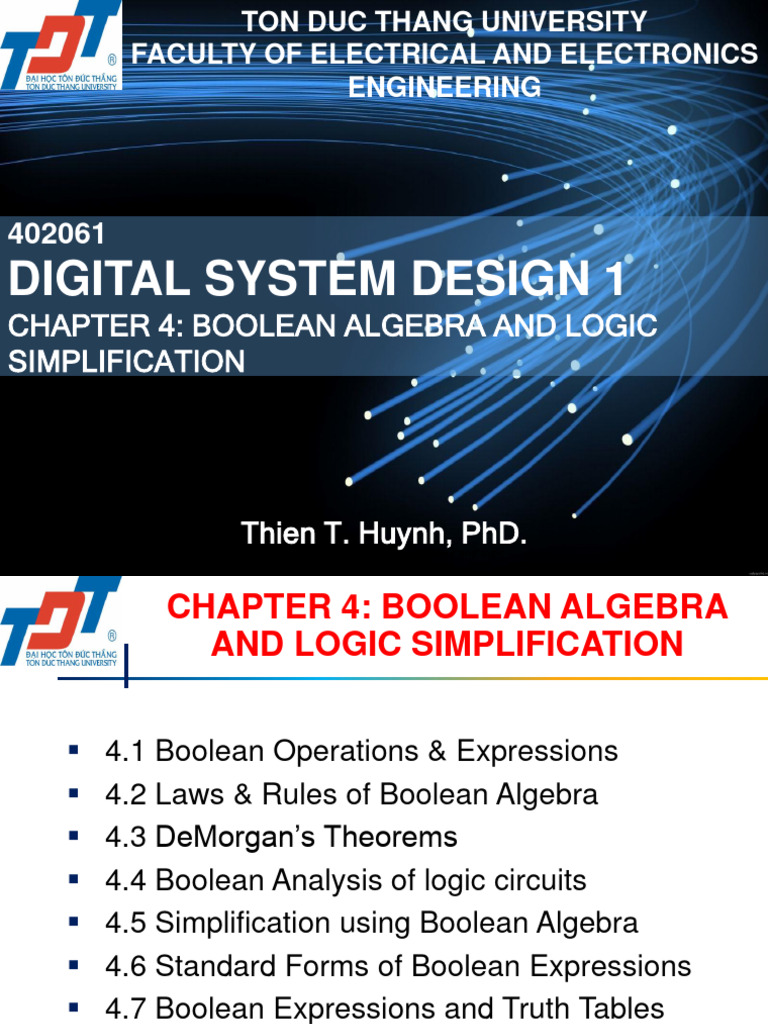 Digital System Design 1 - Chapter 4 Slide | PDF | Digital Electronics | Theoretical Computer Science