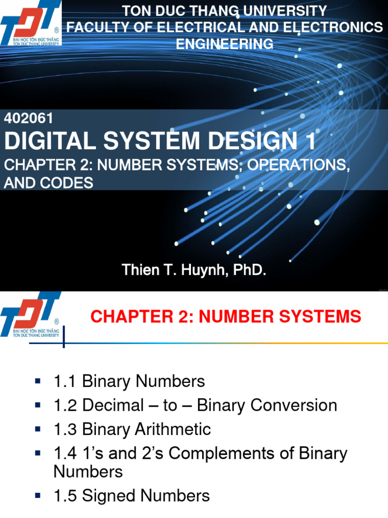 Digital System Design 1 - Chapter 2 Slide | PDF | Binary Coded Decimal | Error Detection And ...