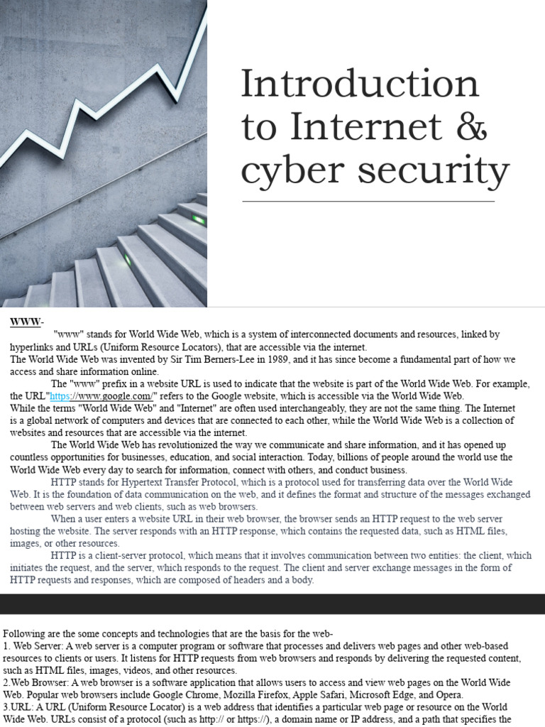 Introduction To Internet & Cyber Security Unit 4 | PDF | World Wide Web ...