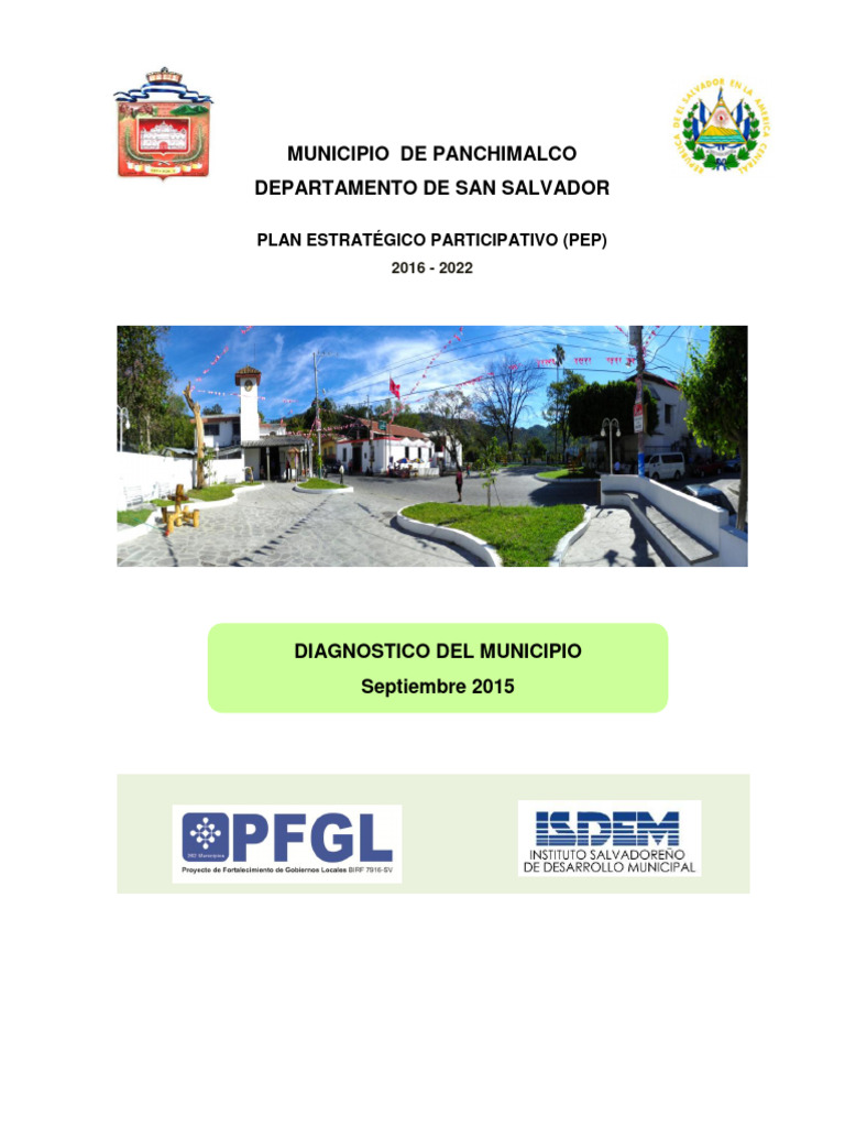 Municipio de Panchimalco Departamento de San Salvador | PDF | El ...