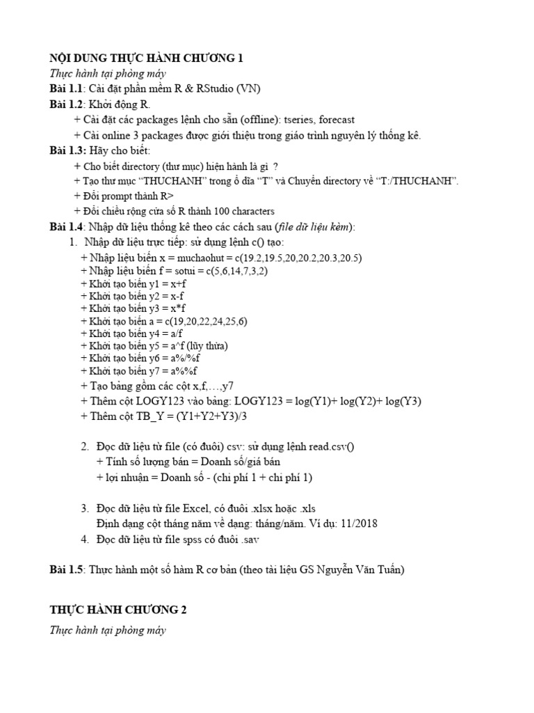 Noi Dung Hd Thuc Hanh Nltk (New) | PDF