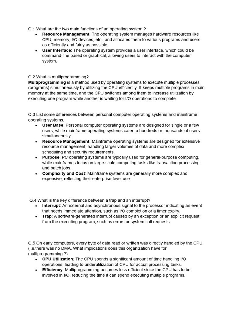 WS1.2-OS Intro | Download Free PDF | Operating System | Mainframe Computer