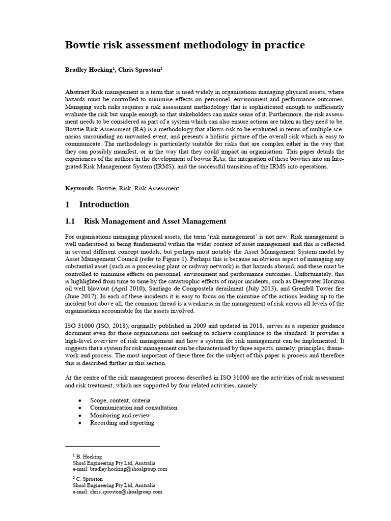 Hocking-and-Sproston-Bowtie-risk-assessment-methodology-in-practice ... Hocking-and-Sproston-Bowtie-risk-assessment-methodology-in-practice ...