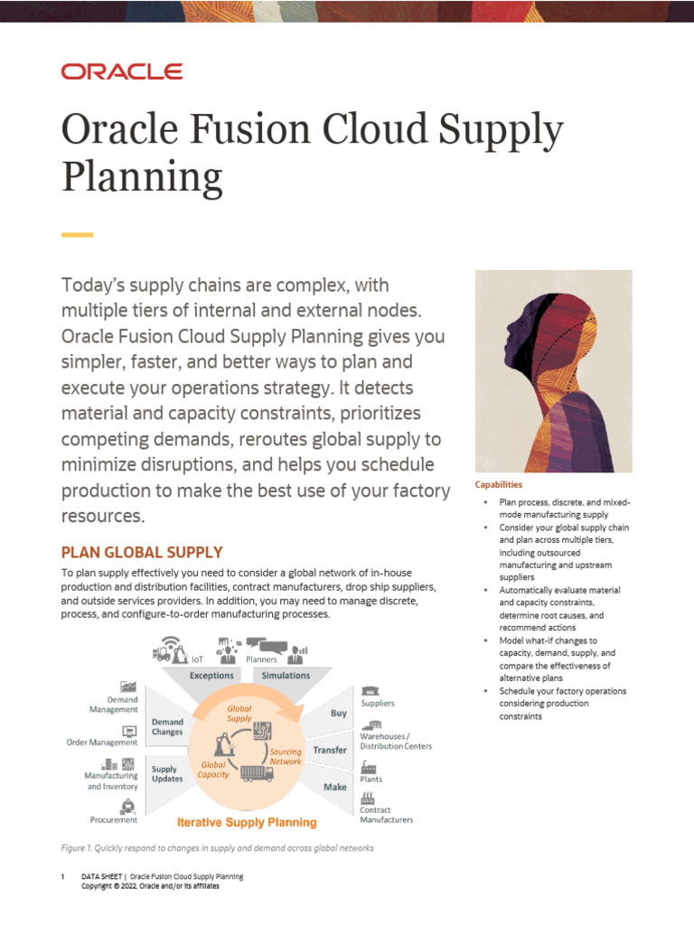 Oracle Supply Planning Cloud Ds | PDF | Supply Chain | Cloud Computing
