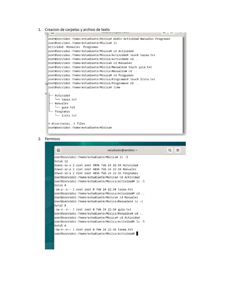 Practica de Cambios de Permisos | PDF