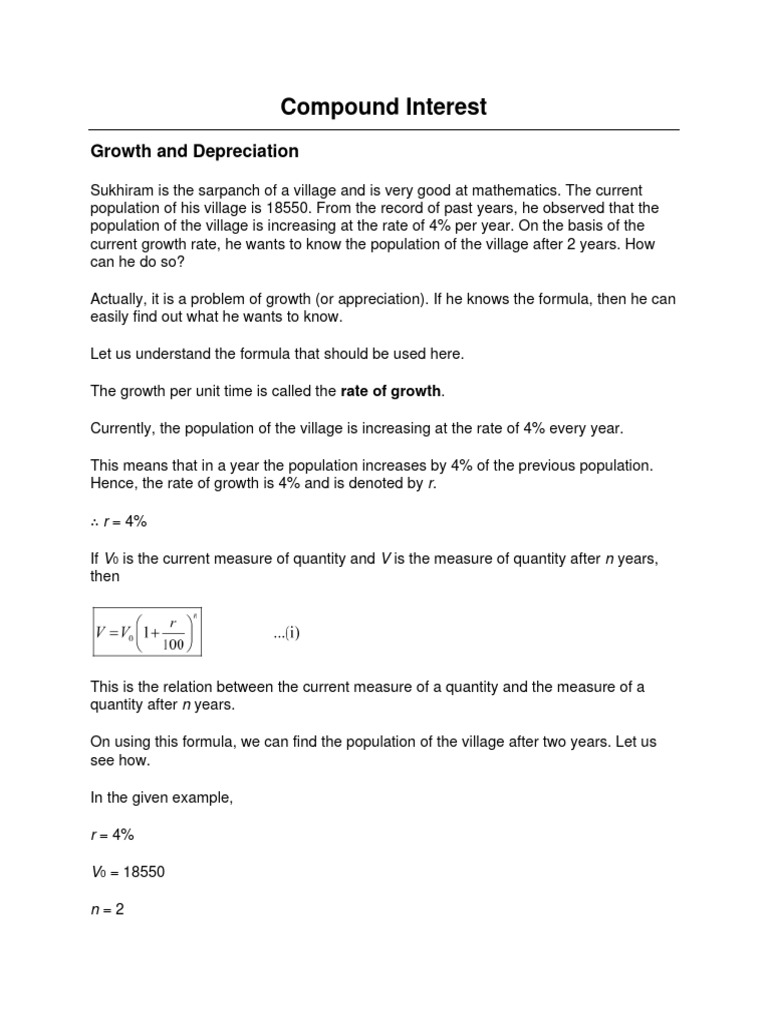 concept Compound Interest | PDF | Interest | Compound Interest